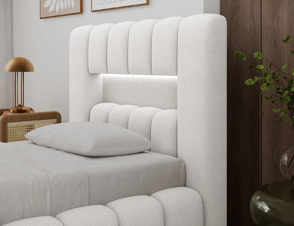 Postel Lamica 90x200 + Dřevěný rám/Standardní zdvih/kontejner