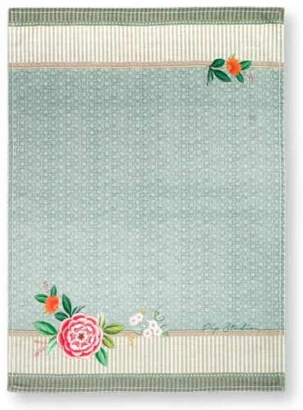 Pip Studio Blushing Birds utěrka 50x70cm, khaki