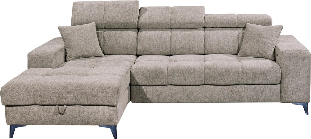 XXXLutz ROHOVÁ SEDAČKA, textil, šedavě hnědá MID.YOU - Sedací soupravy - 002220047407