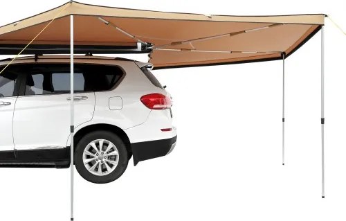 Automobilová markýza 270°, 2,5 m výška zatahovací boční markýza do auta, PU3000 mm
