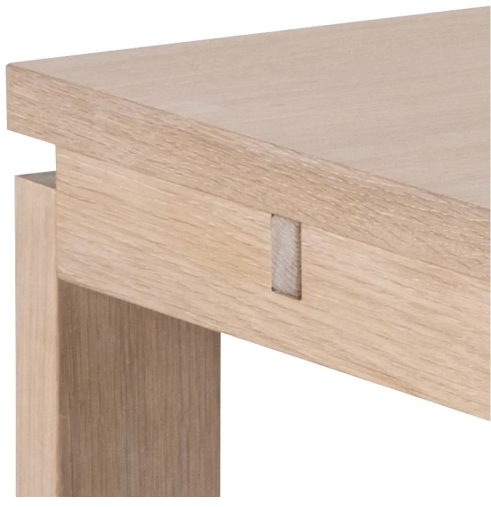 Rozkládací jídelní stůl s deskou v dubovém dekoru 100x200 cm Linley - II. jakost – Actona