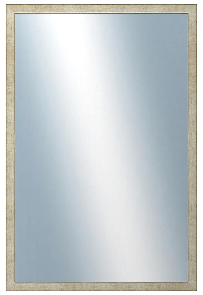 DANTIK - Zarámované zrcadlo - rozměr s rámem cca 40x60 cm z lišty GRAFIC stříbrná vysoká (2673)