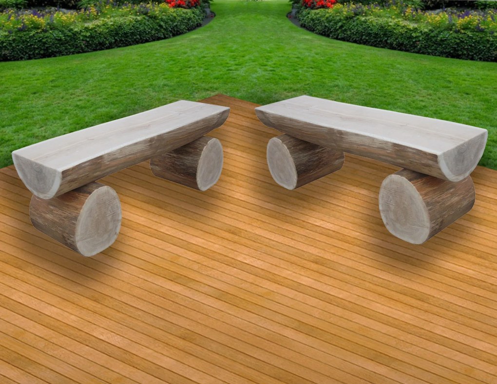 Krajča Dřevěné zahradní lavice DUBOS - smrk Povrchová úprava: Dub světlý