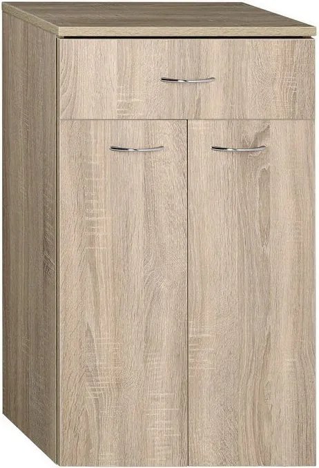 Aqualine Aqualine, ZOJA/KERAMIA FRESH skříňka spodní se zásuvkou 50x78x29cm, dub platin, 50315