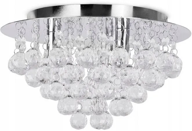 Toolight - Křišťálová stropní lampa Glamour 3xE14 392179, OSW-04005