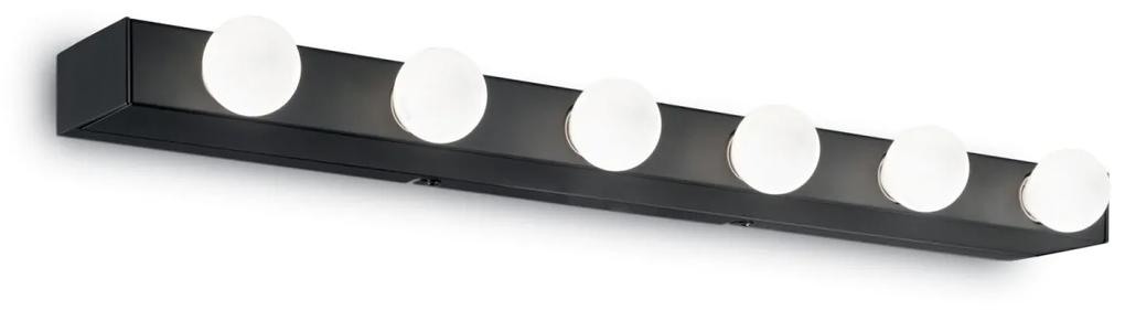 Nástěnné svítidlo Ideal Lux Prive' AP6 nero 159508 černé 60,5cm
