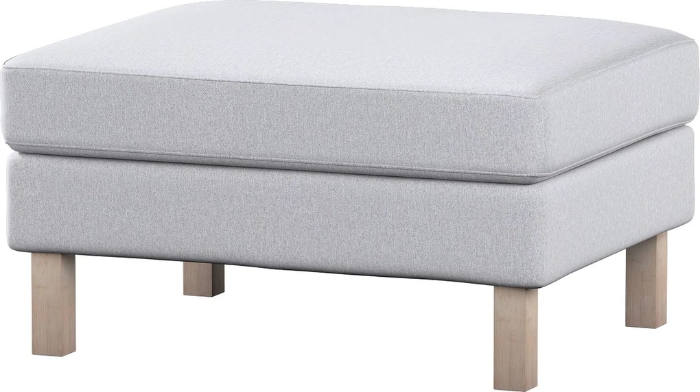 Potah na podnožku IKEA Karlstad barva šedá látka pletený vzor