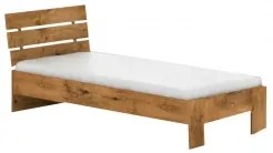 Dětská postel REA Nasťa 90x200cm - lancelot, 1. pás čela 17505 - plum, 2. pás čela 1100 - zelená, 3. pás čela v barvě postele