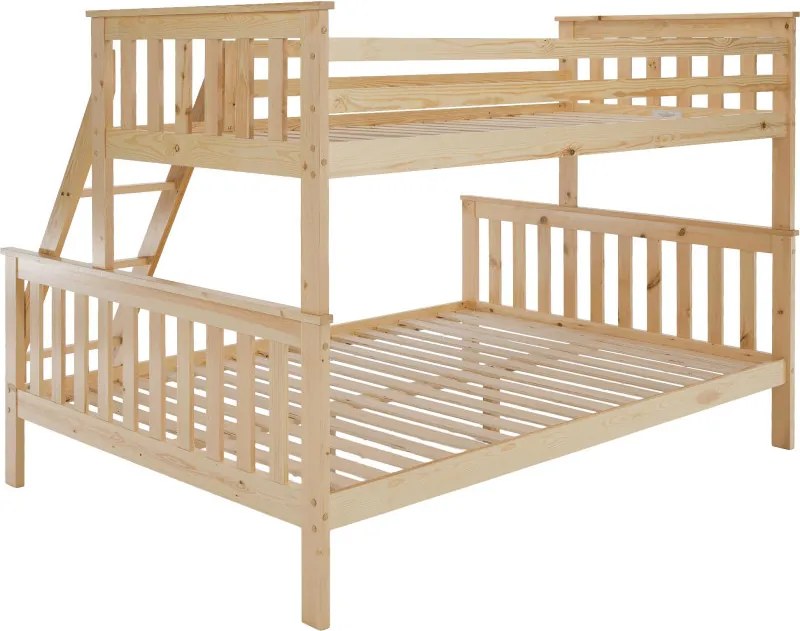 Patrová rozložitelná postel 90/140x200, přírodní, LUINI Kondela 0000235839