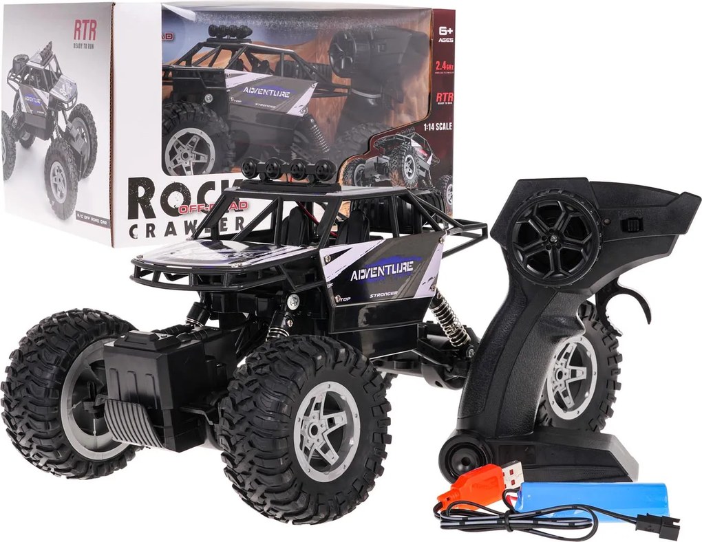 Ramiz Crawler 1:14 Rock Shake RC na dálkové ovládání, modrý