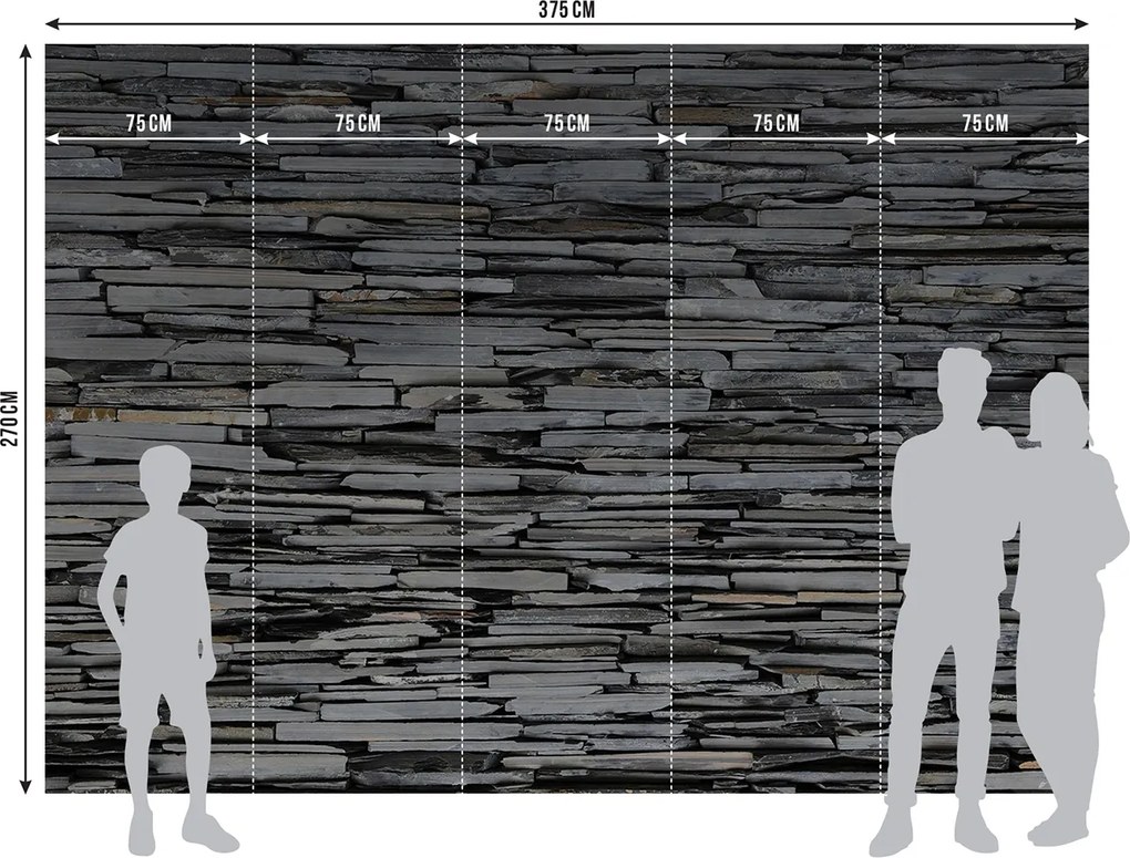 Fototapeta na zed' Břidlicová Stěna | 360 x 254 cm | DFTS1313