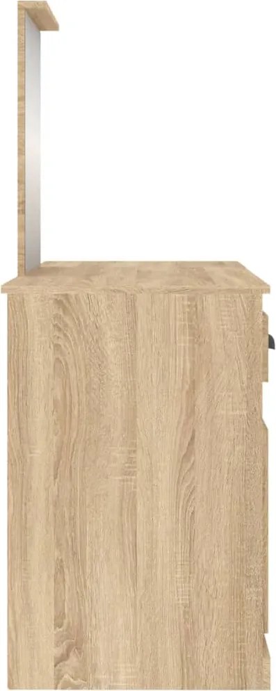 Toaletní stolek se zrcadlem dub sonoma 130 x 50 x 132,5 cm 3185338