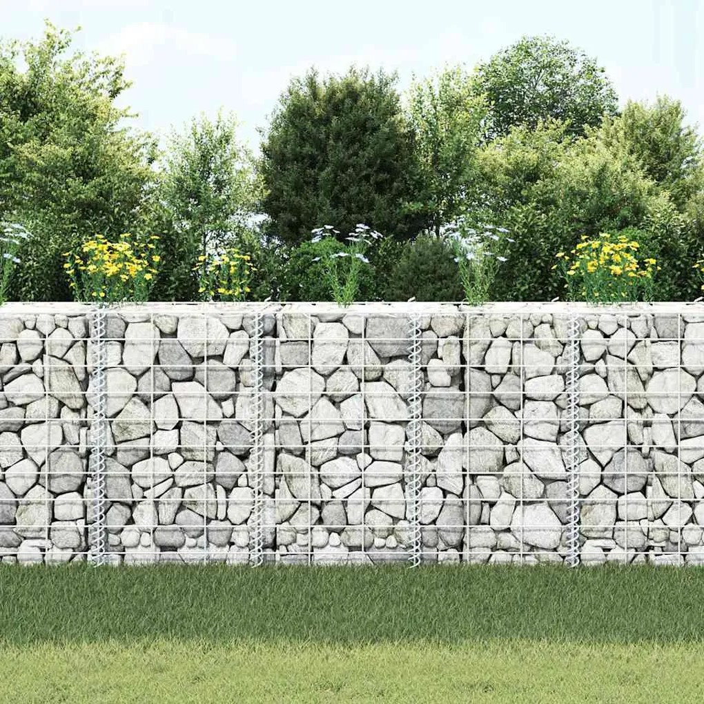 Gabionové vyvýšené záhony 3 ks 30 x 30 x 50 cm železo 151248
