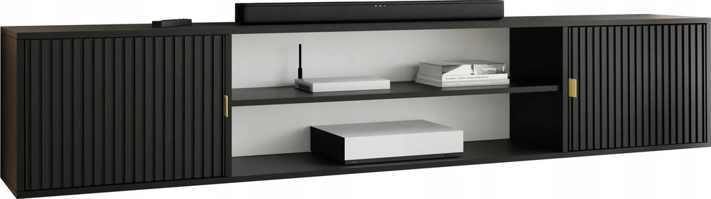TV skříňka ELI 4 otevřenáTV skříňka černý