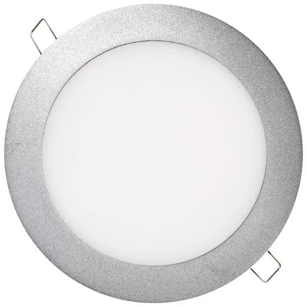 LED panel 175mm, kruhový vestavěný stříbrný, 12W neutr. b. 71266