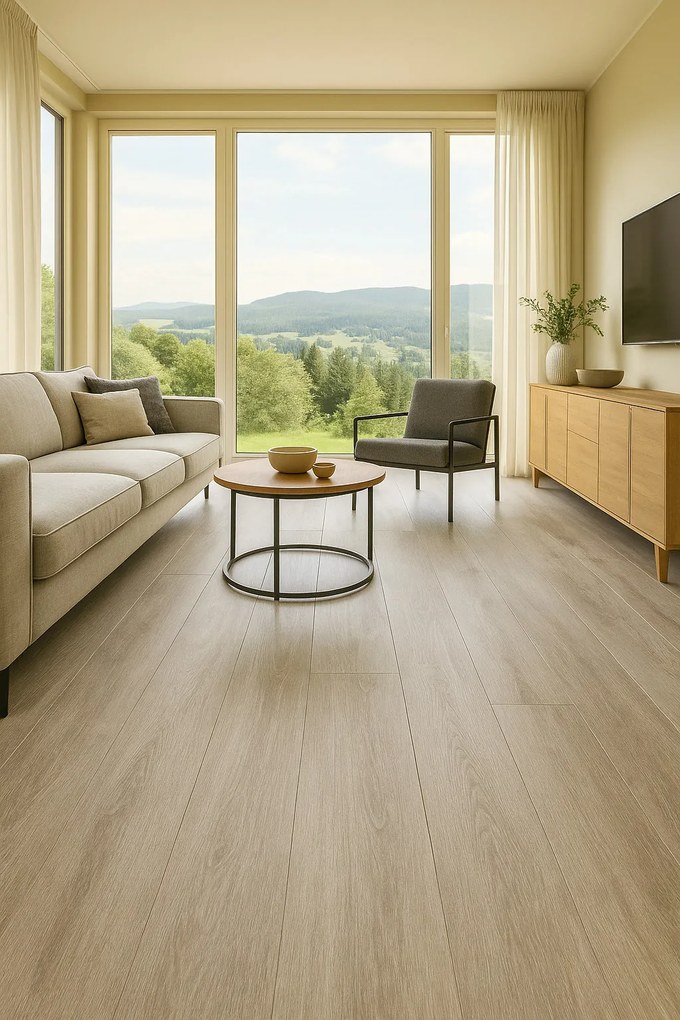Beauflor, PVC podlaha - lino Texalino Supreme 900M Luxury Oak - dub, na míru, šíře 2m,3m,4m,5m, šedá, filc, chodba / předsíň