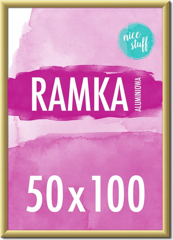 Rámeček Na Fotografie 50x100 Rámečky Na Fotografie 100x50 zlatý hliníkový