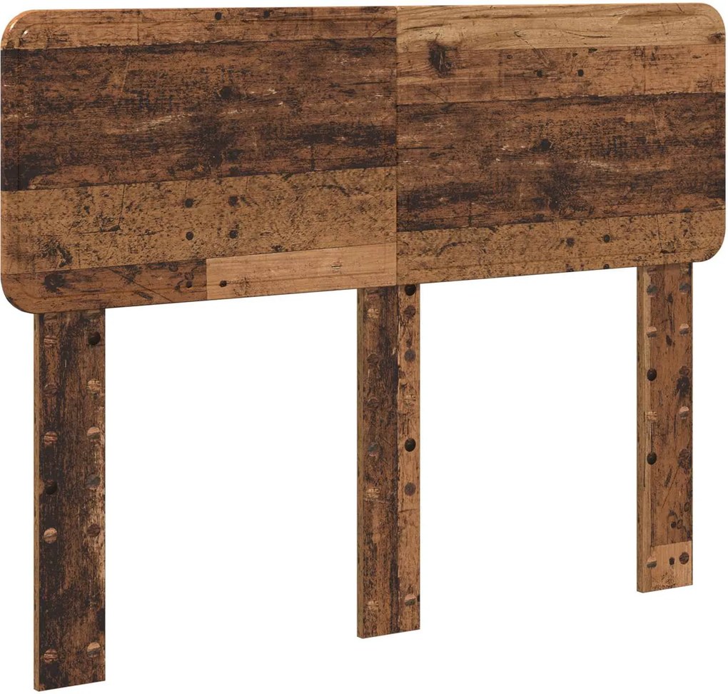 Rám postele s čelo Staré dřevo 120 x 190 cm Kompozitní dřevo 3412407