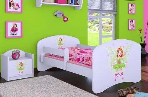 MAXMAX Dětská postel bez šuplíku 140x70cm ZELENÁ VÍLA