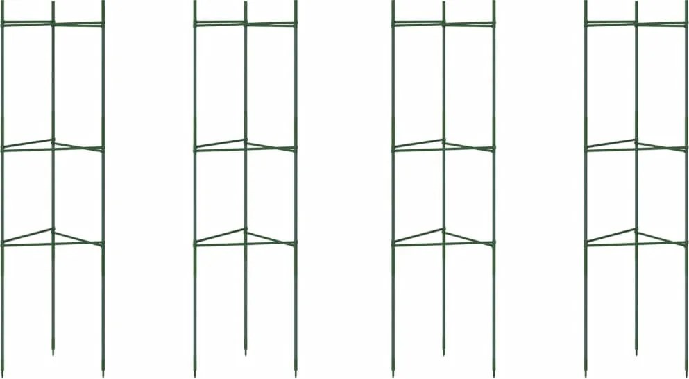 Podpěrné klece pro rajčata 4 ks 116 cm ocel a PP 3281483