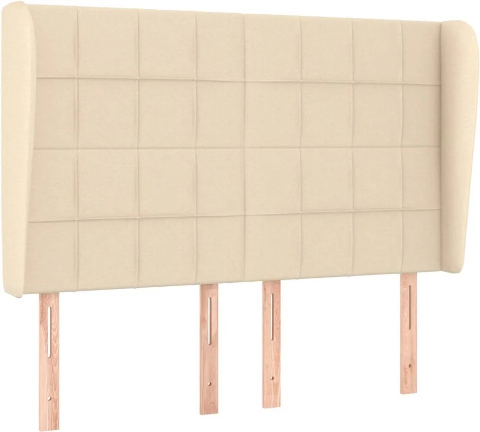 Box spring postel s matrací krémová 140x200 cm textil 3127970