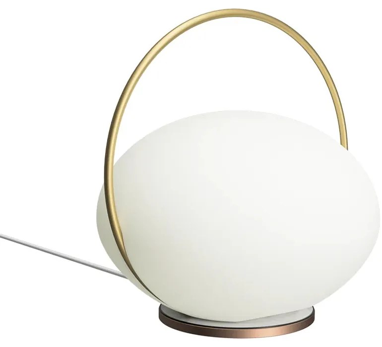 Bílá LED stmívatelná stolní lampa (výška 19 cm) Orbit – UMAGE