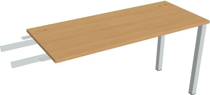 Hobis Kancelářský stůl řetězící do úhlu Hobis UE 1400RU, deskaakát, bílá RAL 9016