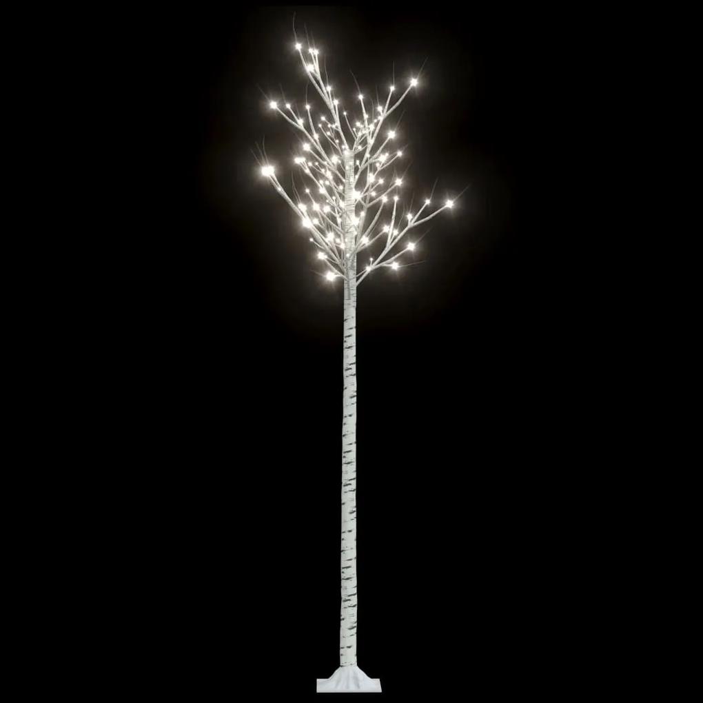 Vánoční strom 200 studených bílých LED 2,2 m vrba dovnitř i ven