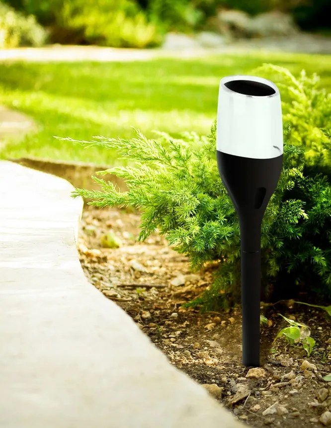 BERGE LED venkovní solární lampa pochodeň - 65cm