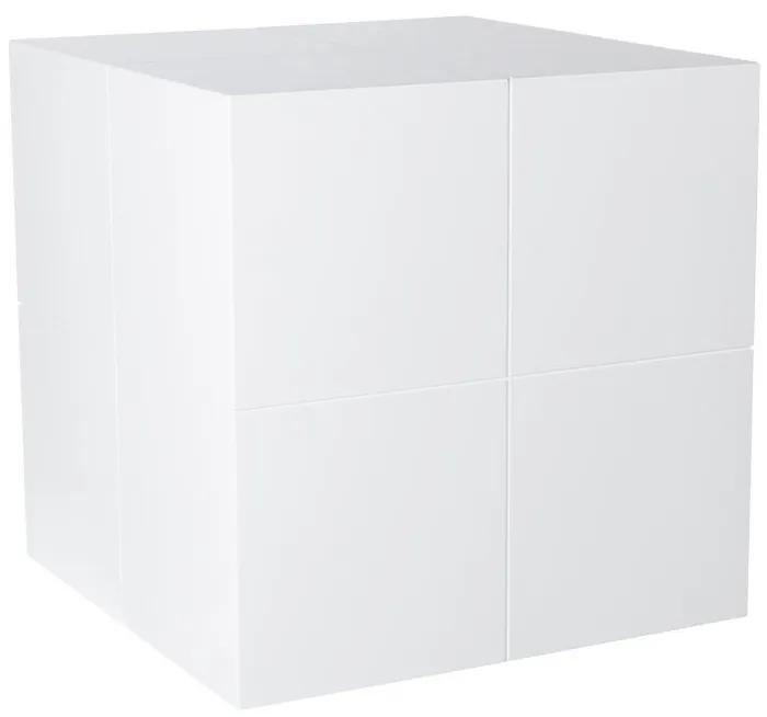 Bílý odkládací stolek Kelly Hoppen The small cube