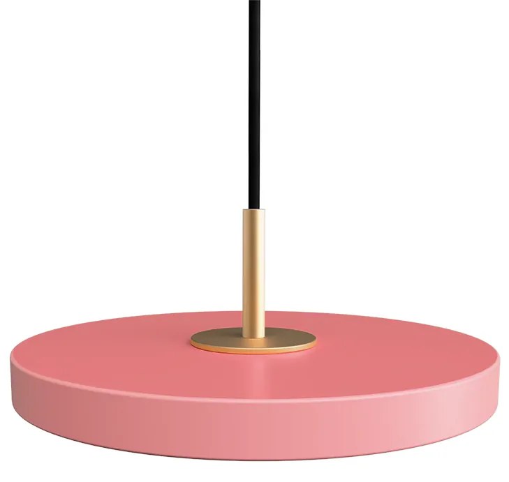 Umage 2427 Asteria micro, závěsné svítidlo růžová/mosaz, LED 12W, 3000K průměr 15cm