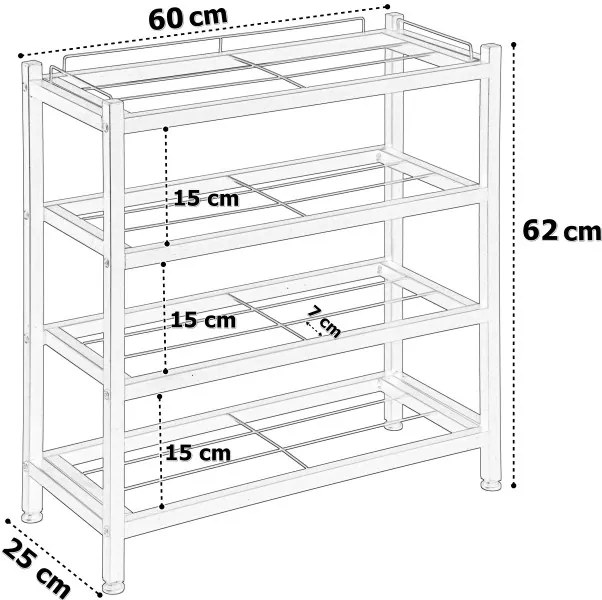 Botník VIENA LOFT černý