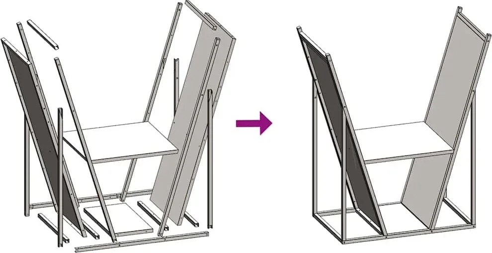 vidaXL Stojan na palivové dřevo Ocel válcovaná za studena [864179] Barva: Bílá