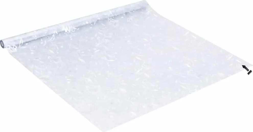 Statická Okenní Fólie Vzor květin 90 x 500 cm PVC 3394716