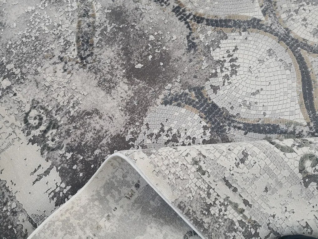 BE Koberec Creante 19148 GREY - šedý obdélníkový Rozměr: 80x150 cm