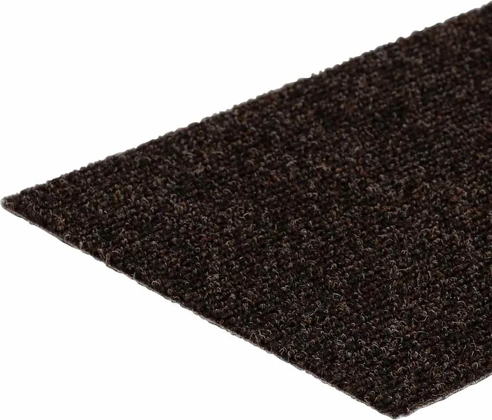 Schodové rohože samolepicí 30 ks 76 x 20 cm tmavě hnědé obdélníkové 3365728