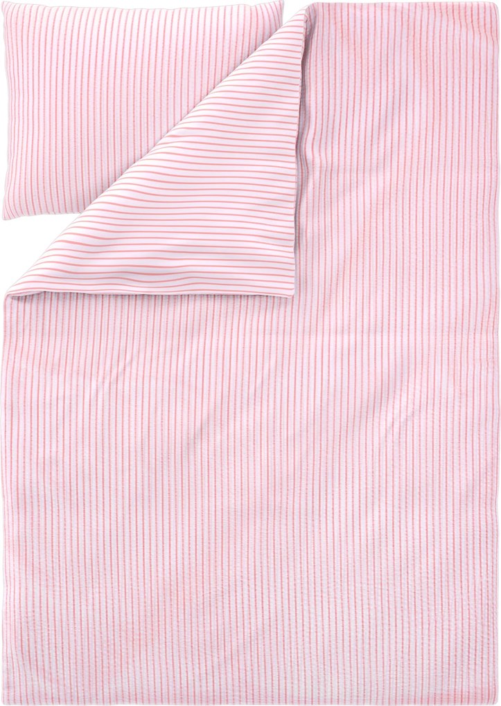 Livarno® Krepové ložní povlečení, 140 x 200 cm, 70 x 90 cm (pruhy)