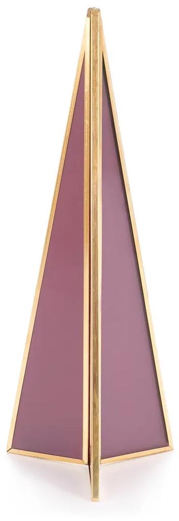 Stojan na bižuterii AmeliaHome Fir fialový, velikost 10x10x25cm