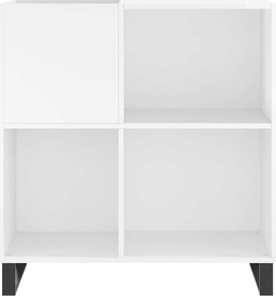 vidaXL Skříňka na LP desky 84,5 x 38 x 89 cm kompozitní dřevo [831780] Barva: šedá sonoma