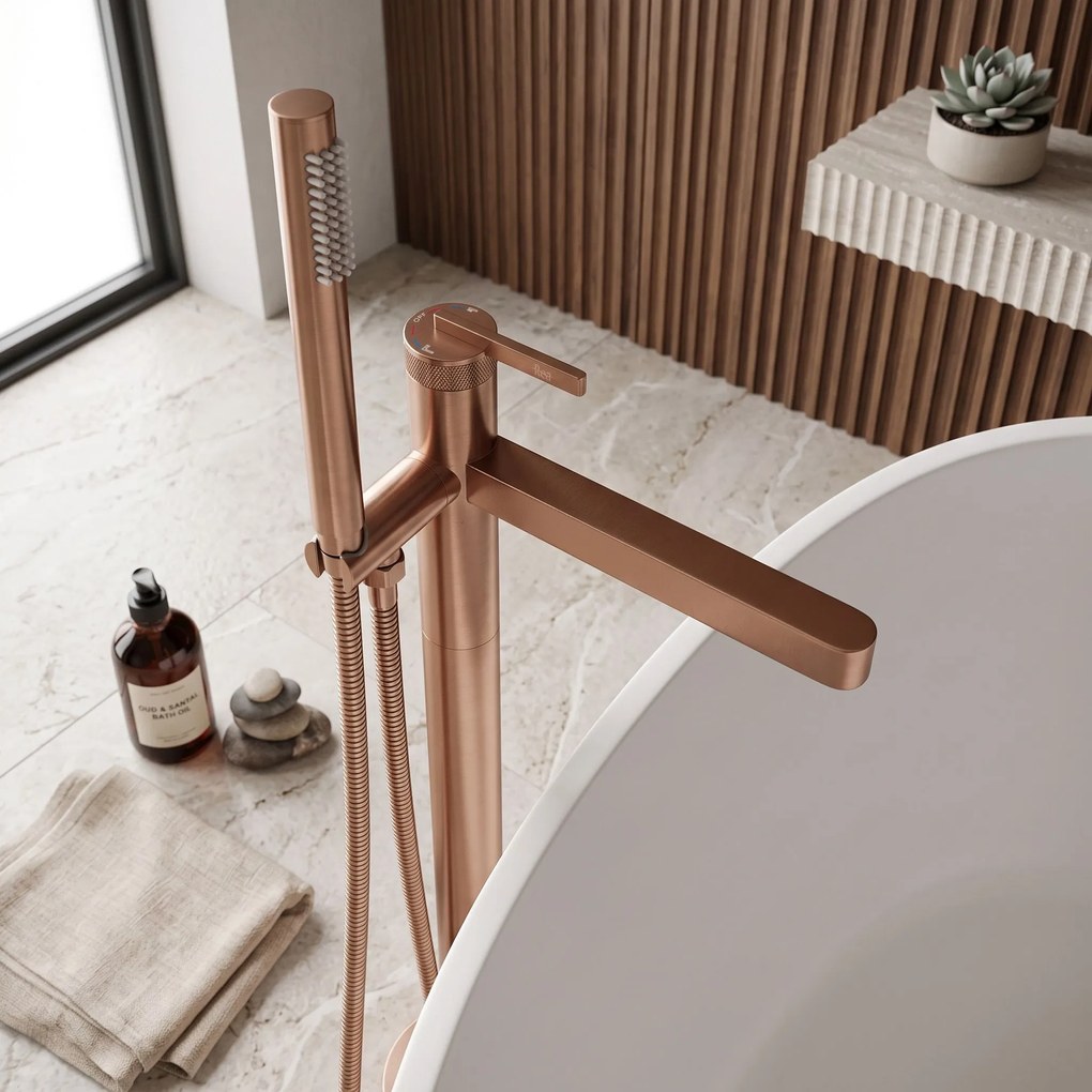 Rea, Volně stojící baterie Rea Grace Brush Copper, REA-B2237
