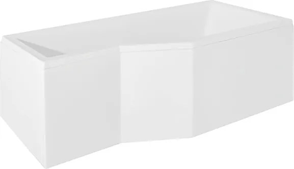 Besco Akrylátová atypická vana INTEGRA 150x75 (170x75) Barva: Bílá, Rozměry (cm): 150x75, Orientace: Levá