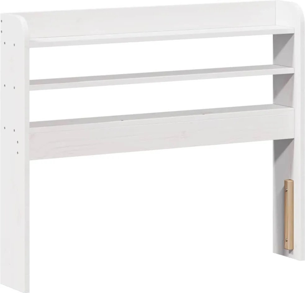 Rám postele s čelem bílý 75 x 190 cm masivní borovice 3307069
