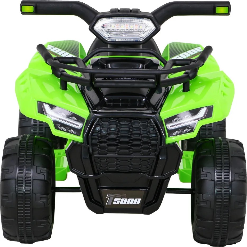 Ramiz Dětská čtyřkolka na baterie Storm zelená + motor 25W + MP3 USB + LED