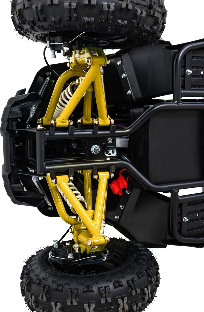 Ramiz Čtyřkolka na baterie E-STAR žlutá 35 km/h + motor 1000W + nafukovací kola + nastavení sedadla