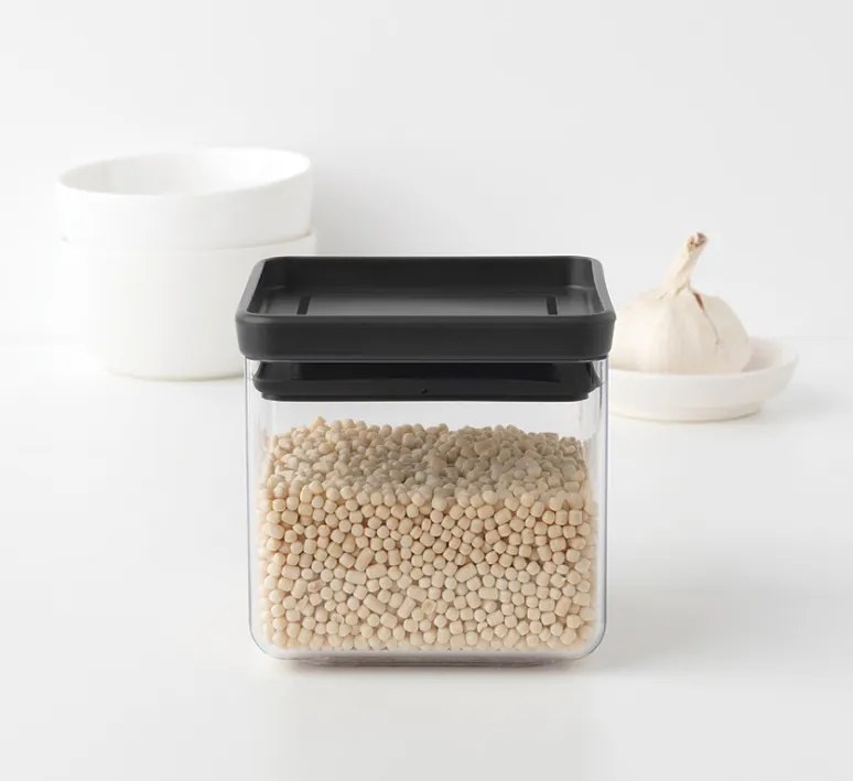 Brabantia Dóza Square 0,7 L šedé víko