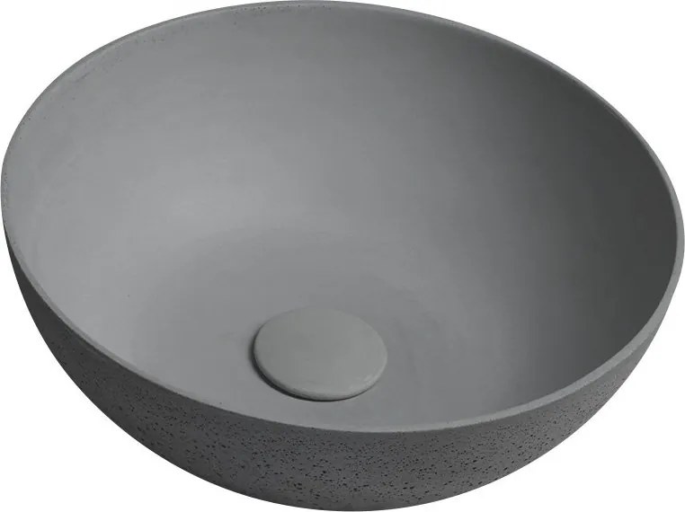 Sapho Sapho, FORMIGO betonové umyvadlo na desku, primer 39cm, šedá, FG317