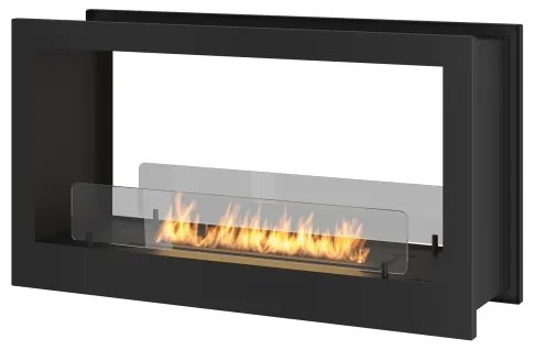 InFire - Vestavěný BIO krb 90x50 cm 3kW oboustranný