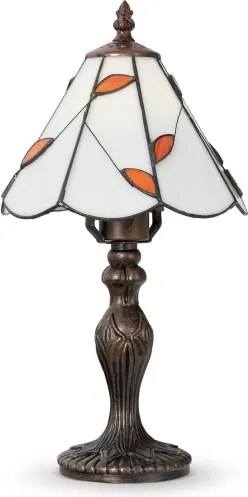 Brilagi - Tiffany vitrážová stolní lampa FOLIA 1xE27/60W/230V