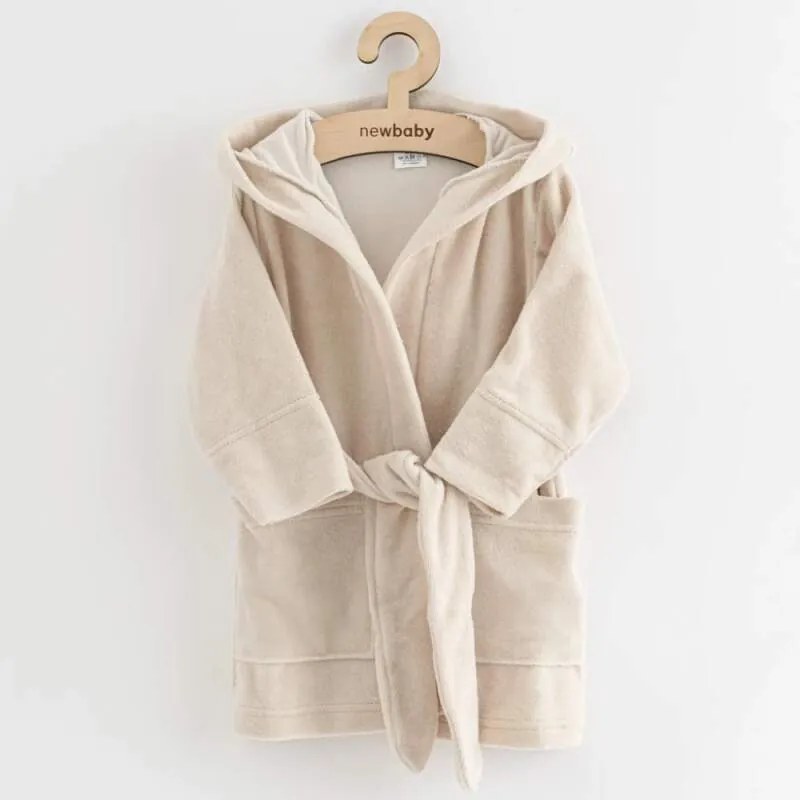 Dětský froté župan New Baby Comfortably beige velikost 116/122