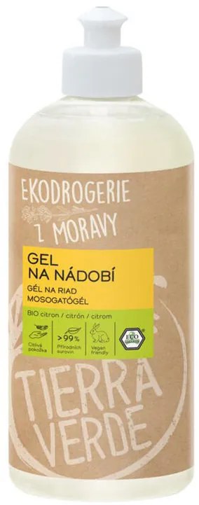 Tierra Verde Gel na nádobí s BIO citronovou silicí 500 ml